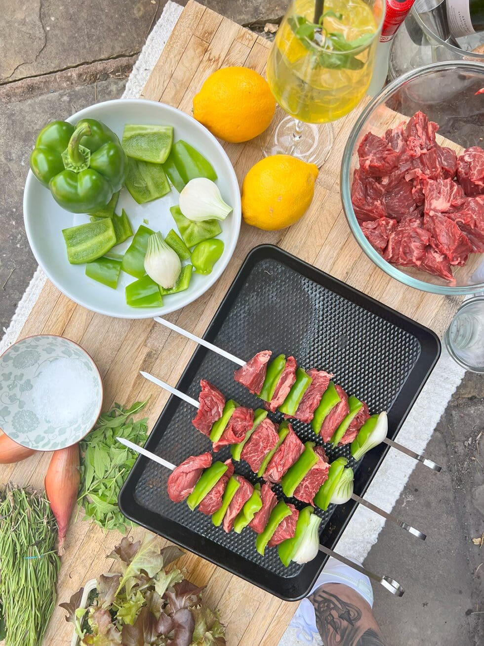 SIMON WOOD’S FAMILY BBQ: VIMTO SWEET & SOUR HANGER STEAK KEBABS – BROOD ...